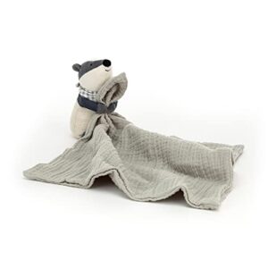 jellycat little rambler badger soother lovey baby security blanket