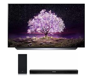 lg oled65c1pub 65" 4k ultra high definition oled smart c1 series tv with an 2.1 ch. high resolution audio sound bar with dts virtual:x sound (2021)(used)