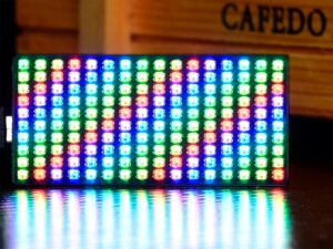 rgb full-color led matrix module for raspberry pi pico, 16×10 grid,with embedded controller ic and led chip,programmed and controlled by pico,high standard and colorful dot matrix visual effects