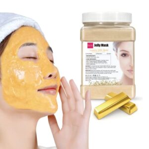 balvilvi jelly mask for skin care - 24k gold gel face mask for instant hydration - jelly face mask peel off - facial skin care product for smoothing, moisturizing, cleansing