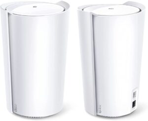 tp-link ax6600 deco tri-band wifi 6 mesh system(deco x90) - covers up to 6000 sq.ft, replaces routers and extenders, ai-driven and smart antennas, 2-pack (renewed)