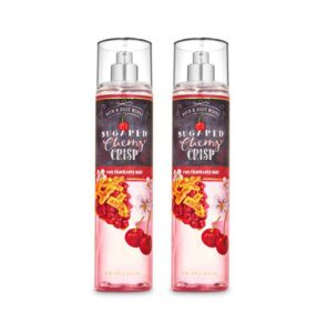 bath and body works sugared cherry crisp fine fragrance mists pack of 2 8 oz. bottles (sugared cherry crisp)