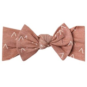 copper pearl baby bows: stylish headbands for baby girls, premium soft and stretchy baby headbands, perfect for newborns, trendy designs - rocky