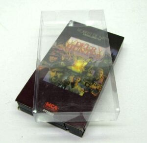 25x standard vhs movie (size a) clear plastic protective box protectors sleeve (w 105mm h 190mm d 26mm)