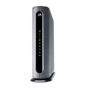 motorola mg8702- docsis 3.1 cable modem wi-fi router,(high speed combo) with intelligent power boost - ac3200 wi-fi speed, approved for comcast xfinity, cox, and charter spectrum - (renewed)