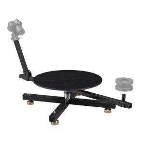 raubay 360 degree spinner(standard version) professional photography turntable, rotating camera slider, spinning photo video booth, spin platform for product photography, commercial video, bullet-time