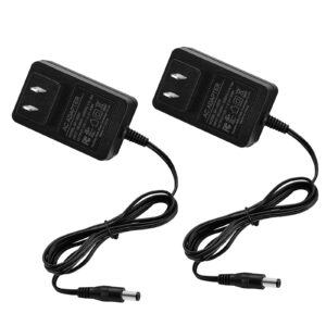 [ul listed] 12v 2a ac dc switching bawofu power supply adapter wall wart transformer charger for cctv camera led strip light (3.9ft cord, 24 watt max), 2 pack