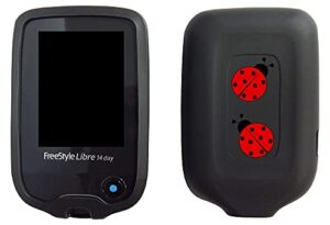 new premium silicone designed case for freestyle libre & freestyle libre 2 & freestyle libre 14 day (ldb-black)