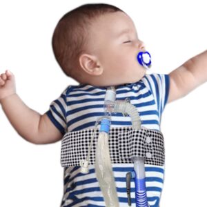 adjustable trach and vent circuit belt prevent pulling the circuit for babies children kids