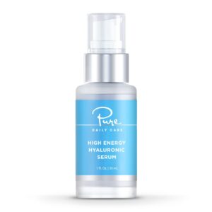 pure daily care high energy hyaluronic serum (1oz) - hydrating clinical grade hyaluronic acid serum