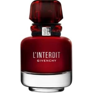 givenchy l'interdit rouge eau de parfum spray for women, 1.7 ounce