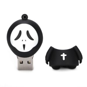 usb flash drive usb2.0 memory stick, faceless ghost cartoon u disk drive storage high speed thumb drive, data transmission portable for computer/laptop (32gb)