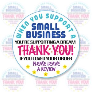 wailozco thanks for your order stickers,cute thank you supporting business stickers,funny small business envelopes stickers for business packages/handmade goods/bags 240 pcs