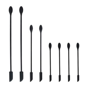 metulip last drop mini spatula set 8 pcs silicone tiny makeup spatulas for skinny openings bottles cosmetics lotion resin beauty spatulas thin jar spatula for kitchen