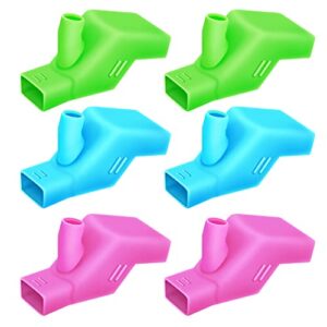 yeajoin 6pcs silicone faucet water tap extender spout hand washing water faucet sink extender for kids baby children toddler