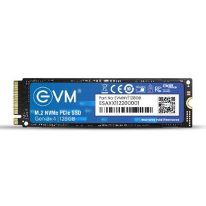 evm internal ssd interface pcle gen 3x4 fast performance, ultra low power consumption nvme pcie ssd (evmnv/128gb, black, 128gb)