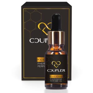 coupler pheromone cologne for men - pheromones for men - concentradas feromonas para hombres - male phermone perfume oil 10ml - excellent gift idea