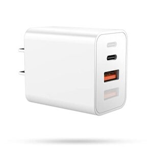 usb c wall charger 40w 4-port,usbc cube power adapter wall plug multiport type c brick for apple watch series 9/8/7/6/5/4/3/ultra 2/1/se,iphone 15 plus/15 pro max