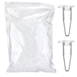 bkmamlab 0.2ml microcentrifuge tubes 1000 pieces, eo sterilized plastic small vials with caps for sample storage without leakage(1000)