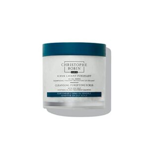 christophe robin cleansing purifying scrub with sea salt for oily and itchy scalp detox 8.4 fl. oz