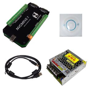 davitu motor driver - cnc usb card kit nvcmv2.1 4-axis usb card 300khz controller 3 4 5 6-axis motion control card breakout board, 75w 24v dc - (voltage: 3 axis)