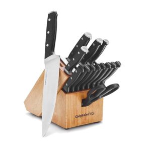 calphalon kitchen knife set with self-sharpening block