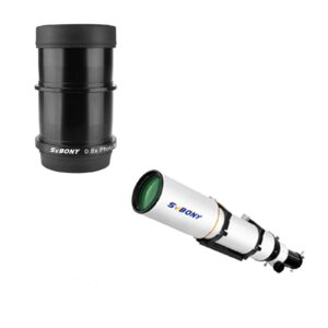 svbony sv503 telescope, 102ed f7 extra low dispersion achromatic refractor ota, bundle with sv193 focal reducer, m54x1 field flattener, telescope accessory for sv503 102mm ed telescope