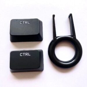 pack of 2 ctrl keycaps replacement key caps for logitech g610 g710 g pro x g512 backlit mechanical gaming keyboard