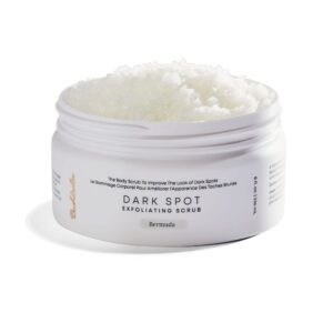 bushbalm dark spot exfoliating scrub - natural body scrub exfoliant to hydrated, soften and enhance glow in skin - bermuda 236 ml