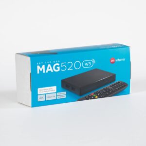 mag 520 w3 4k hdr, built-in dual band 2.4g/5g wifi, hdmi cable (mag 520w3 is much faster than old mag 324w2 and mag 424w3)