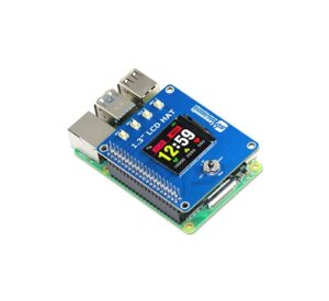 1.3inch lcd hat for raspberry pi 4b/3b+/3b/2b/b+/a+/zero and zero w, 1.3" lcd display, 240x240 resolution, 65k rgb colours expansion display module for raspberry pi