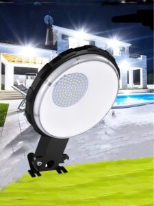 led barn light, dusk to dawn outdoor lighting 100w 10000lm led barn lights, 5000k daylight garage light, exterior security flood lights, ip65 waterproof street area lighting for barns yard street