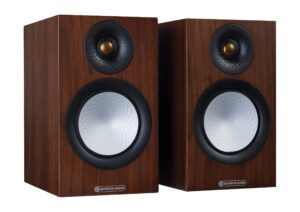 monitor audio silver 50 new 7g in walnut (pair)