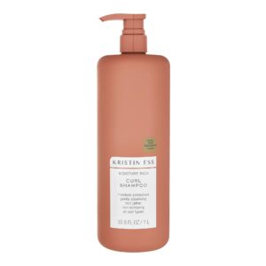 kristin ess moisture rich curl shampoo for wavy to tight curls 2a-4c - lightly-clarifying, anti-frizz, sulfate, paraben & silicone free, 33.8 fl. oz.