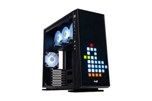 in win 309ge (iw-cs-309ge-blk) eatx/eeb mid tower with 4 argb fan, black