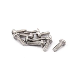 new lon0167 10pcs metal 2.8mmx9.5mm round cross head screws bolts for serial head and computer chassis(10 stücke metall 2,8mm x 9,5mm runde kreuzschlitzschrauben schrauben für serienkopf und computer