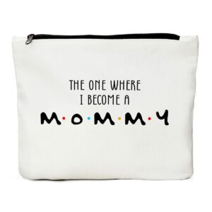 jiuweihu pregnancy gifts for first time moms, pregnancy announcement, new mom gifts for women, gift idea for first time mom, mommy, baby shower gifts, mom to be makeup bag-become a mommy