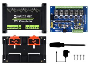 industrial 6-channel relay module for raspberry pi zero wh with rs485/can bus power supply & photocoupler isolation protections @xygstudy