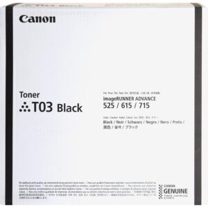 canon, cnmt03, t03 toner, 1 each