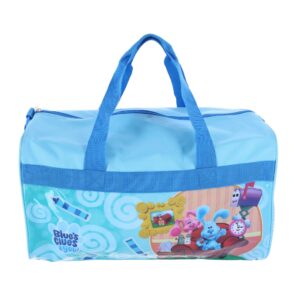 united pacific designs bcduf: blues clues 600d polyester duffle bag with printed pvc side panels