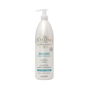 il salone milano detox conditioner for all hair types - clarifying hair conditioner with charcoal powder - scalp cleanser to detox - restore broken bonds & add softness (33.8 oz / 1000 ml)