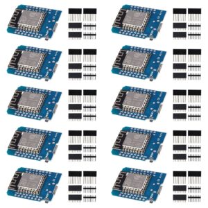 aceirmc esp8266 esp-12 esp-12f nodemcu mini d1 module lua 4m bytes wlan wifi internet development board base on esp8266 esp-12f for arduino,compatible with wemos d1 mini （10pcs）