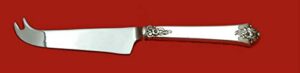 castle rose by royal crest sterling cheese knife with pick hhws custom 8 1/4"