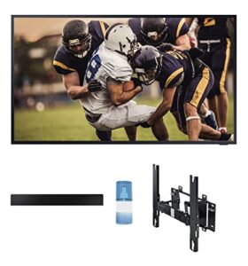 samsung qn75lst7ta terrace 75" outdoor qled smart tv with a hw-lst70t 3.0ch terrace soundbar and wmn-4277tt full motion wall mount and walts hdtv screen cleaner (2020)(used)