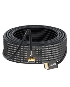 ibirdie 4k hdr hdmi cable 50 feet in-wall cl3 rated 4k60hz (hdr10 8/10bit 18gbps hdcp2.2 arc) high speed ultra hd shielded cord compatible with apple-tv ps4 xbox pc