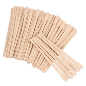 tachibelle 100 pieces wooden wax sticks - body eyebrow, lip, nose small waxing applicator sticks for hair removal and smooth skin professional spa and home use (pack of 100)