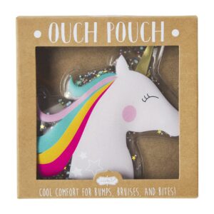 mud pie baby girls' accident ouch pouch, unicorn