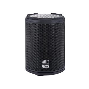 altec lansing hydramotion wireless bluetooth speaker with 360 degree sound, portable ip67 waterproof for outdoors, shockproof, snowproof, everything proof, 12 hour playtime (black) (renewed)