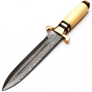 pal 2000 knives dag-8749 custom handmade damascus steel 12 inches hunting knife