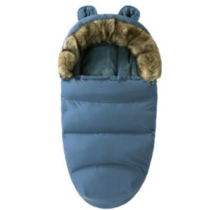 baby sleeping bag winter keep warm stroller bunting bags for 0-3y old universal footmuff outdoor thick infant blanket (blue), n/c fysd-18-1129